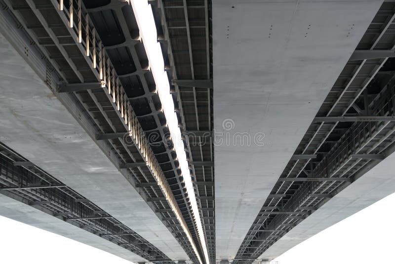 Closeup Detail of a Metal Road Bridge Stock Image - Image of ...