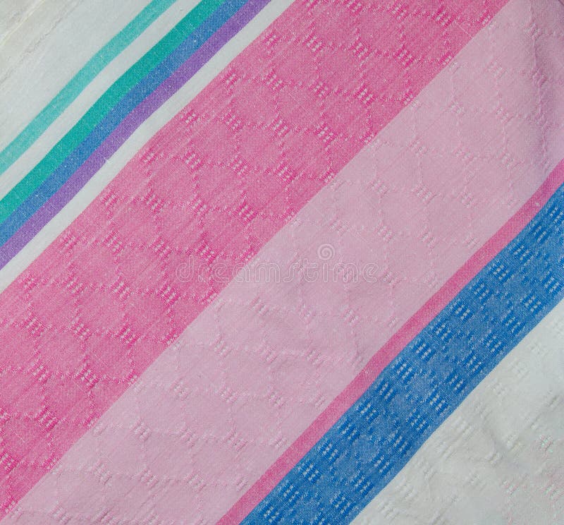 Closeup Detail of Multi Color Fabric Texture Samples Stock Photo ...