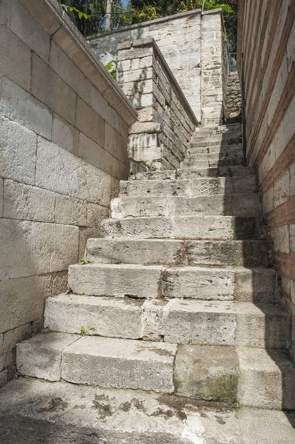 Closeup Detail of Old Stone Steps Stock Image - Image of walkway, hill ...