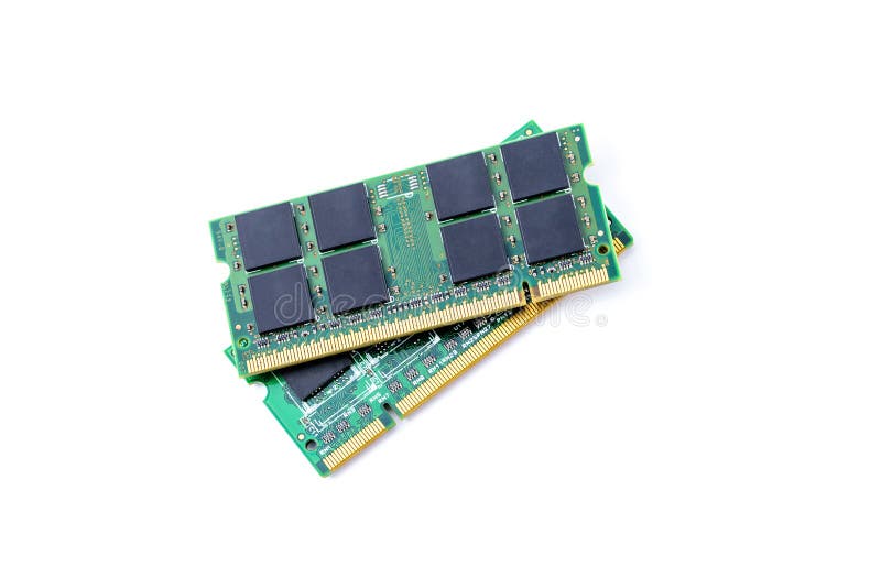 Closeup Details of Computer Memory (RAM) Stock Image - Image of ...
