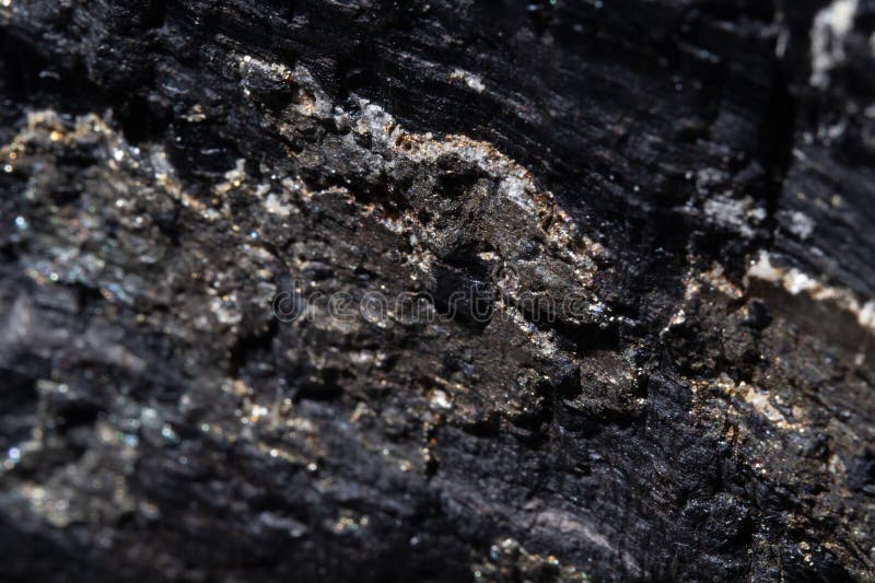 Coal under the microscope stock image. Image of aerial - 145960719