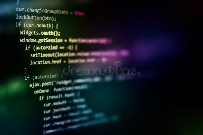 Closeup Developing Programming And Coding Technologies Developer