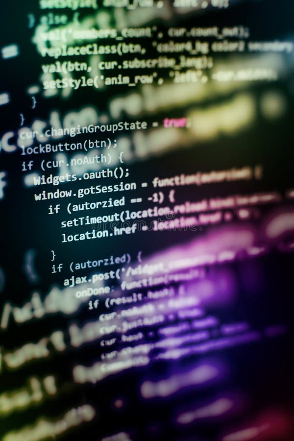 Closeup Developing Programming And Coding Technologies Developer Working On Web Sites Codes In