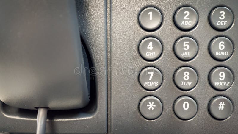Closeup Dial Telephone Keypad Concept for Communication, Contact Us and ...