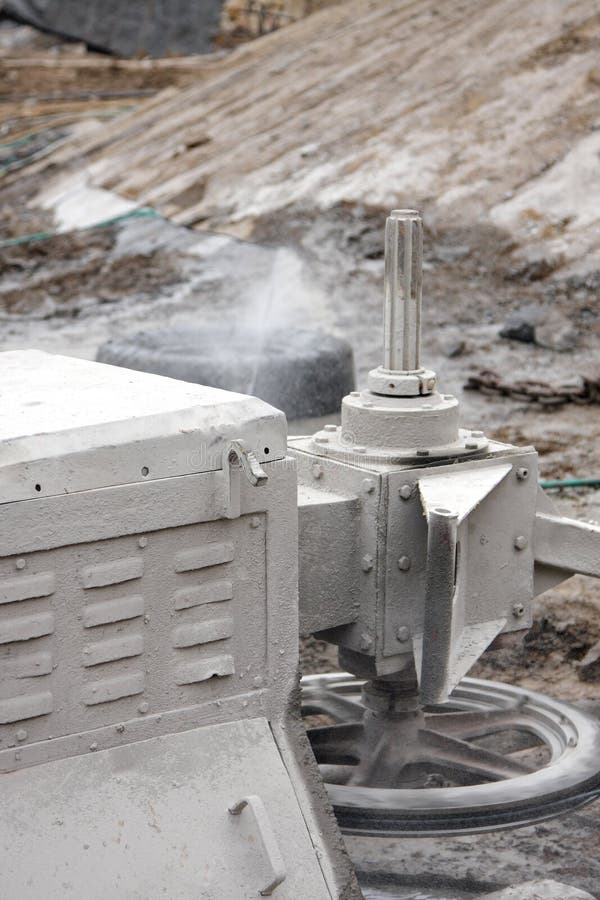 Closeup of the Diamond Wire Saw Machine Stock Image - Image of rope ...