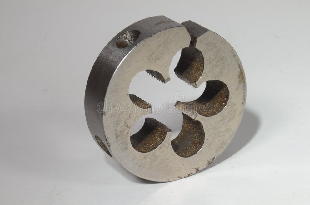 Closeup on Die Tool for Cutting Outer Hreads Stock Image - Image of ...