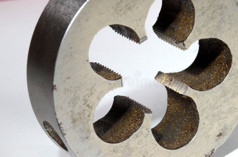 Closeup on Die Tool for Cutting Outer Hreads Stock Photo - Image of ...