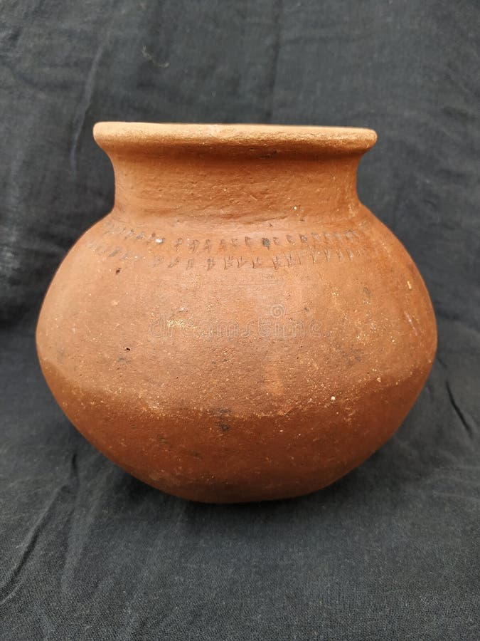Different Angle Pot or Madike. Rustic Handmade Clay Brown Terracotta ...