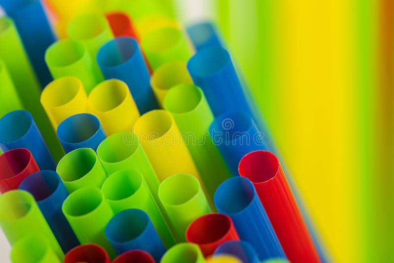 Colored Straws stock photo. Image of drinking, bend - 227738764