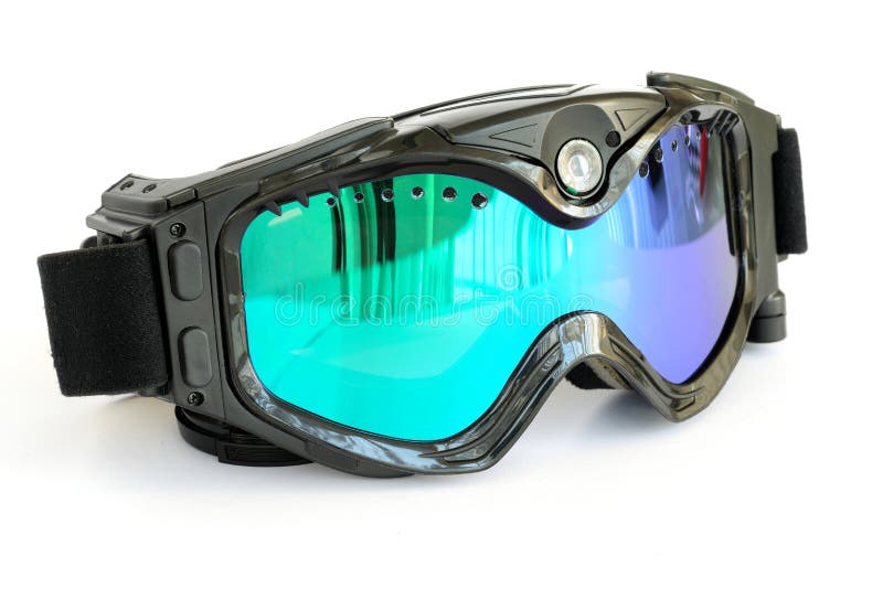 Closeup of Digital Snow Goggles Stock Photo - Image of digital, camera ...