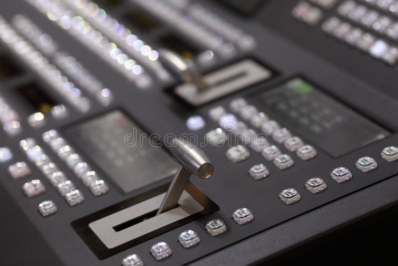 Closeup of Digital Video Switcher Control Panel Stock Photo - Image of ...