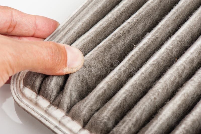Worn air filter stock photo. Image of replace, purification - 174258512