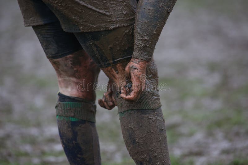 Closeup of a Dirty Rugby Player in the Field Stock Photo - Image of ...