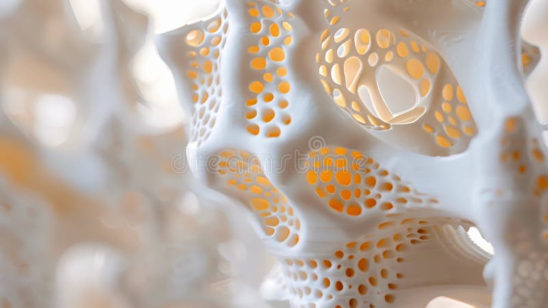 A Closeup of a 3Dprinted Model of a Human Joint Demonstrating the ...