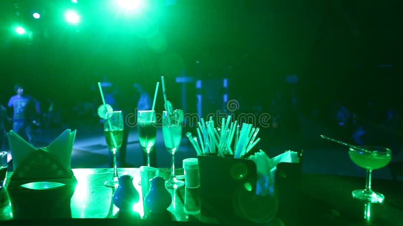 Closeup of Drinks in the Bar Stock Footage - Video of closeup ...
