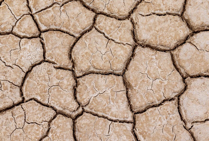 Closeup of Drought-cracked Earth Texture Stock Image - Image of closeup ...
