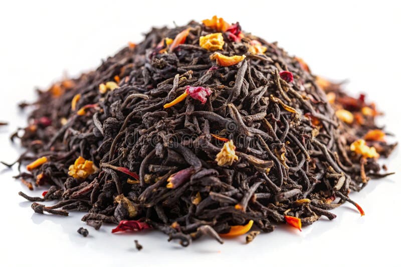 Closeup of Dry Black Tea stock illustration. Illustration of ceremony ...