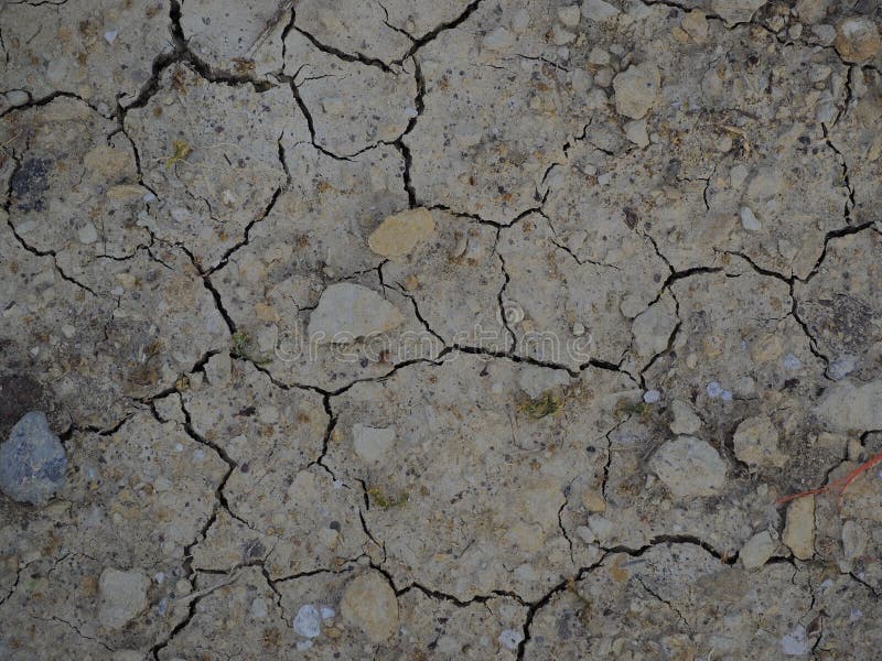 Closeup of Dry Cracked Ground Texture Stock Image - Image of crack ...