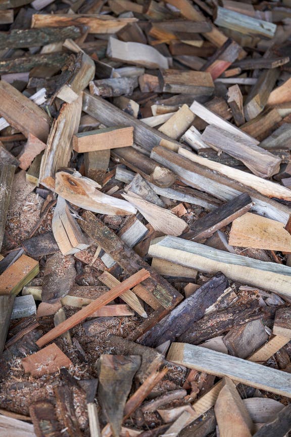 Closeup of Dry Firewood Stack in Firewood House Stock Image - Image of ...
