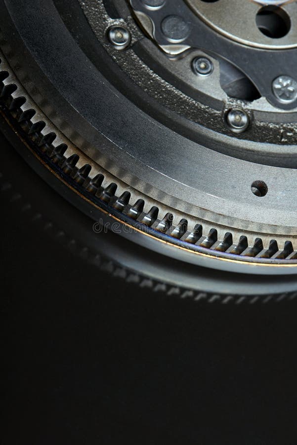 Closeup of Dual-Mass Flywheel Stock Photo - Image of pinion, auto: 93859634
