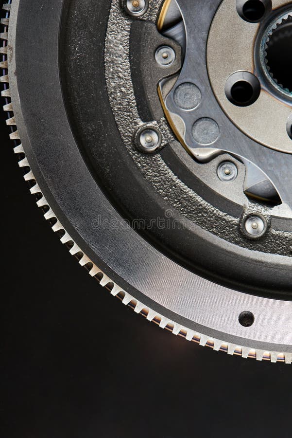 Closeup of Dual-Mass Flywheel Stock Image - Image of dualmass, gearbox ...