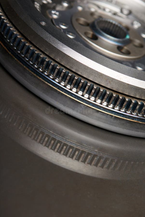 Dual-Mass Flywheel Front View Stock Image - Image of gearwheel, full ...