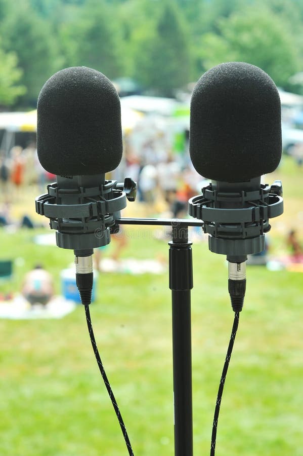 Dual Stage Microphone stock photo. Image of sound, dual - 136393726