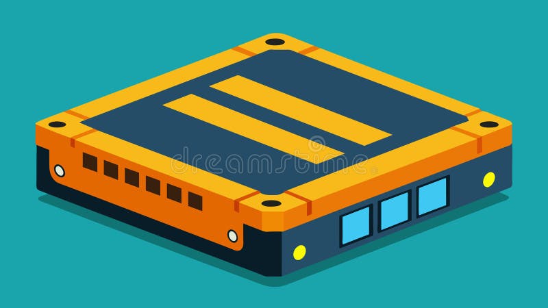 A Closeup of the Durable and Rugged Design of an Edge Computing Device ...