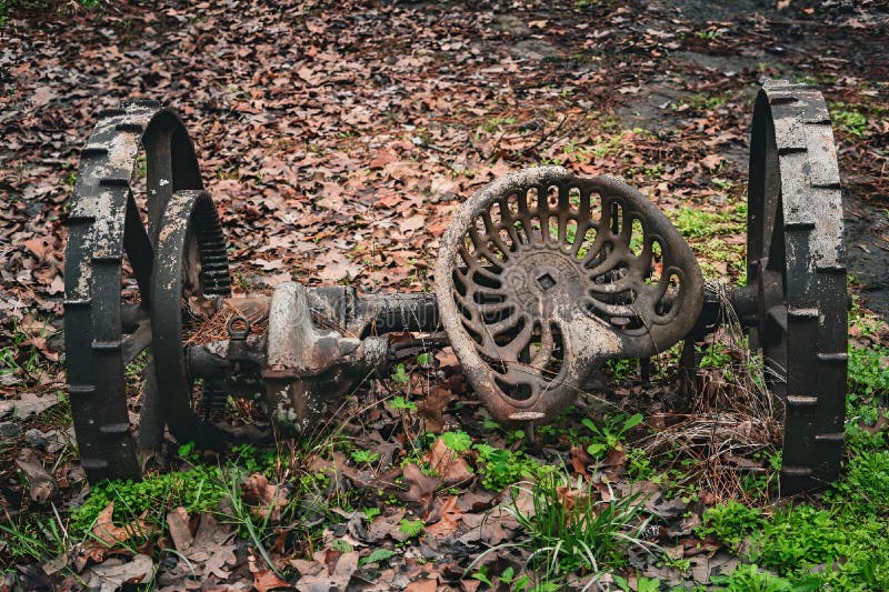 Closeup of an Early 1900s Hay, Grass Cutter Stock Image - Image of ...