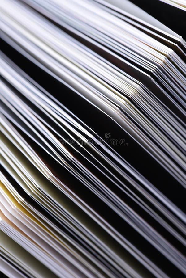 Closeup of the Edge of Open Book Pages Stock Photo - Image of blur ...