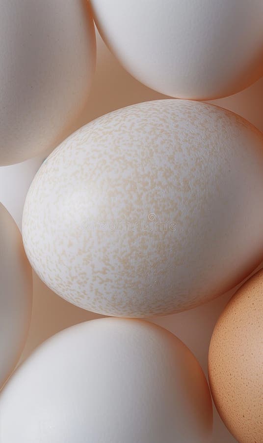 A Closeup of the Eggs Texture, Showcasing Their Smooth and Slightly ...