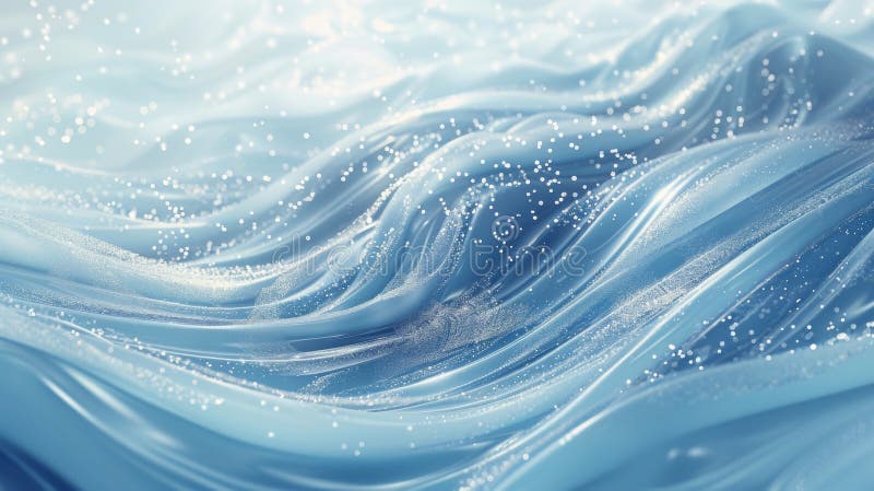 Closeup of an Electric Blue Ocean Wave with Bubbling Water Stock Image ...
