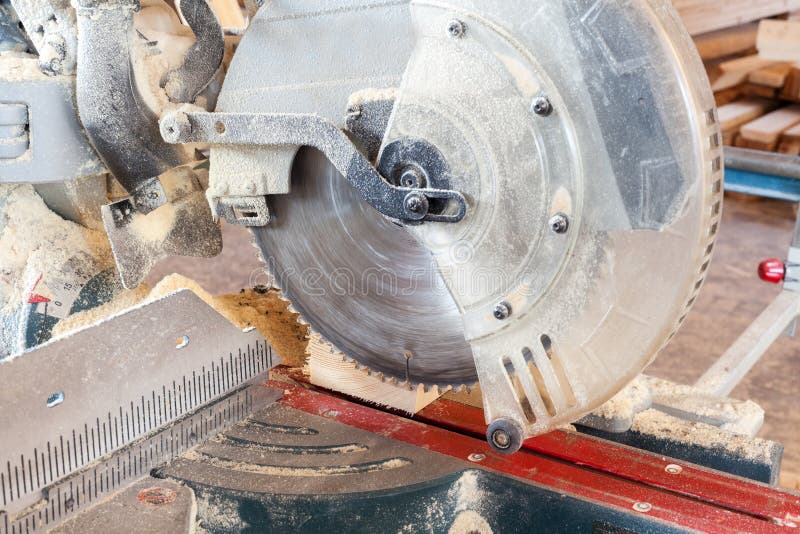 Closeup of Electric Circular Cut Off Saw. Stock Image - Image of craft ...