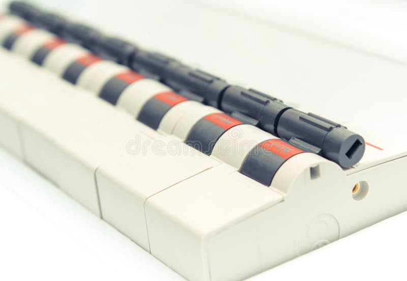 Closeup of Electric Switch on Control Panel, Technology Concept Stock ...