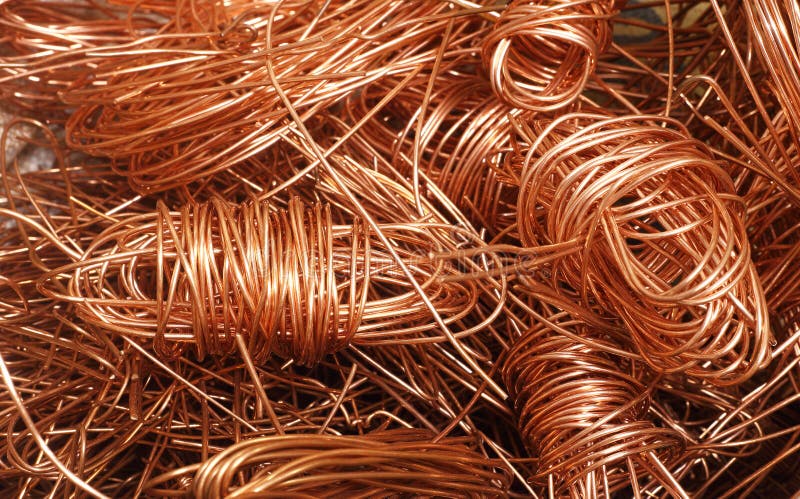 Closeup Electrical Copper Waste, Scrap Copper Wire Material for ...