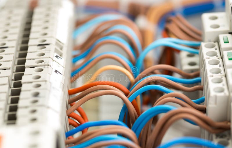 Electrical wires stock photo. Image of work, energy, construction ...