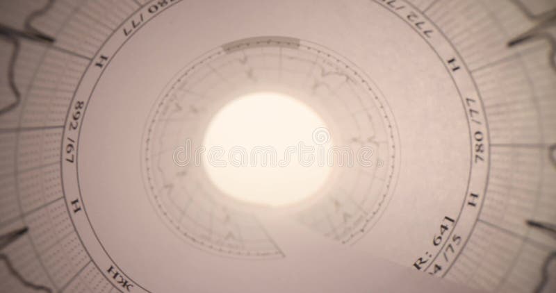 Closeup of Electrocardiogram in Paper Form and Bright Light Stock Video ...