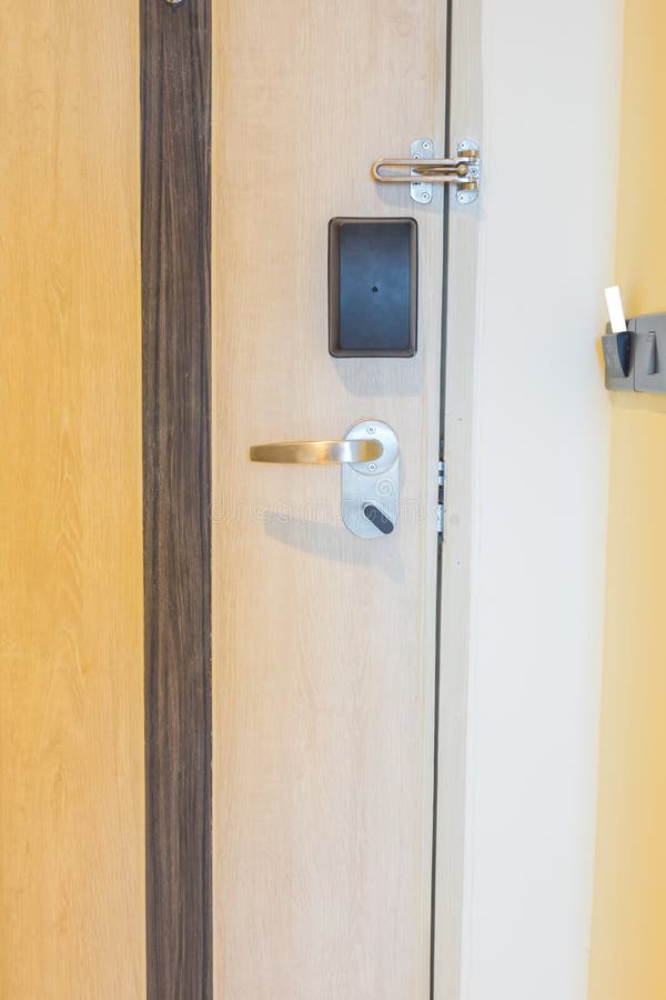 Closeup of Electronic Card in Room . Stock Image - Image of tourism ...