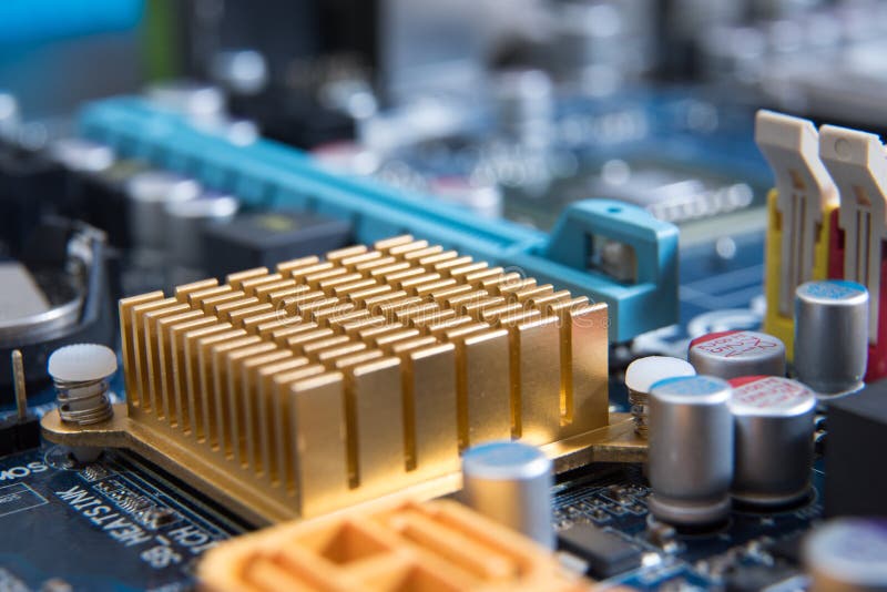 Computer board stock photo. Image of gold, engineering - 101919048