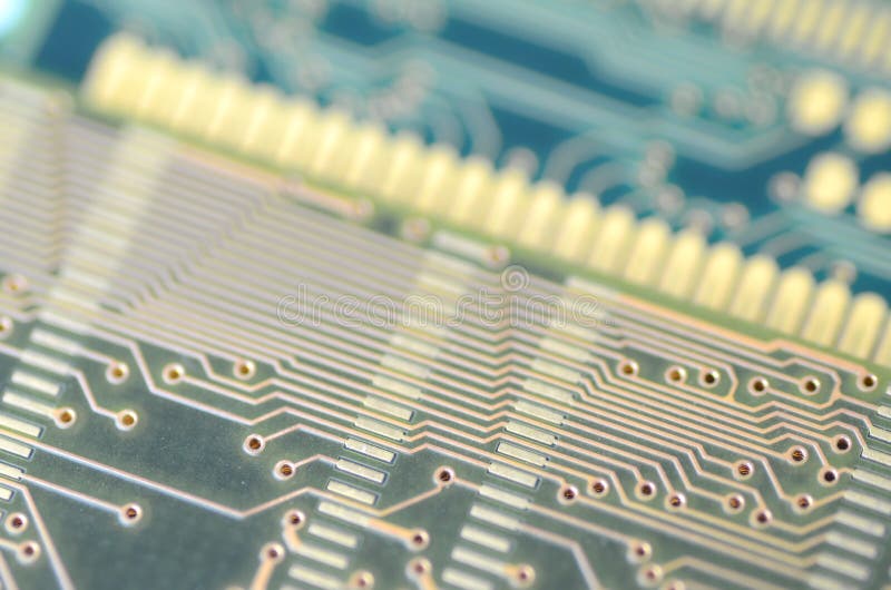 Closeup of Electronic Circuit Board Stock Photo - Image of laptop, card ...