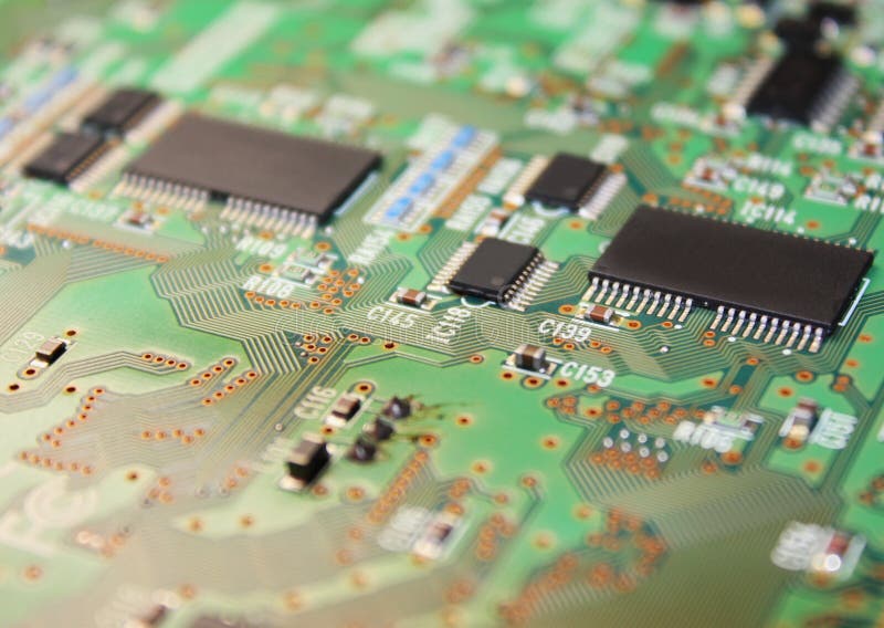 Closeup of Electronic Circuit Board or PCB Stock Photo - Image of board ...