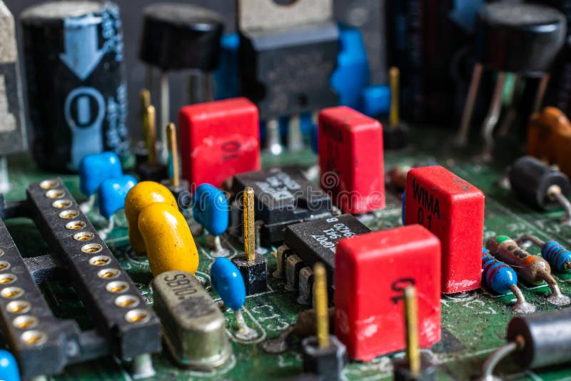 Closeup of Electronic Circuit Board or PCB Printed Circuit Board Stock ...