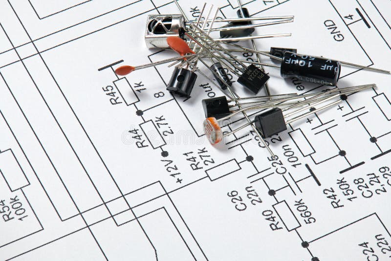Closeup of Electronic Component, Unit, Part, Radio Equipment and ...