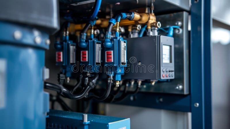 Closeup of the Electronic Overload Protection System Preventing Motor ...