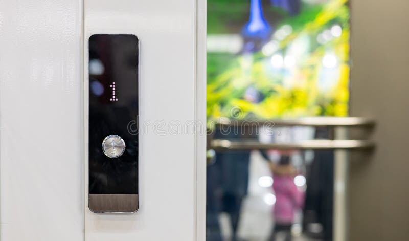 Closeup of Elevator Buttons in a Modern Setting, Highlighting Sleek ...