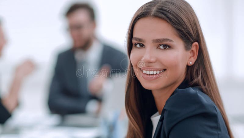 Closeup.employees in the Office Stock Photo - Image of confident ...