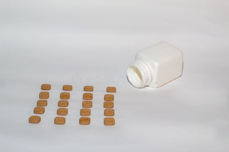 Closeup of an Empty Plastic Bottle with Kibble Spilled Out and ...