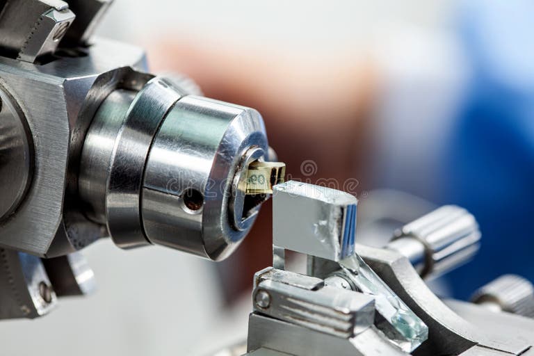Closeup of an Epoxy Embedded Tissue Placed on the Ultramicrotome To ...
