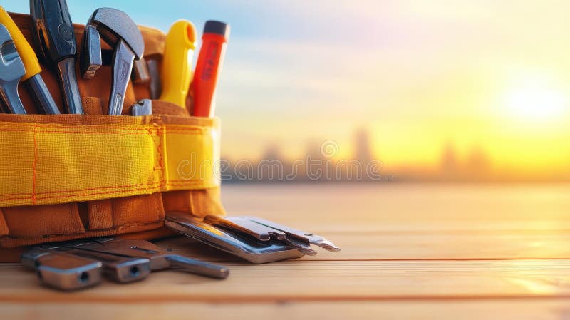 A Tool Belt Full of Various Tools Highlights Safety at a Stunning ...