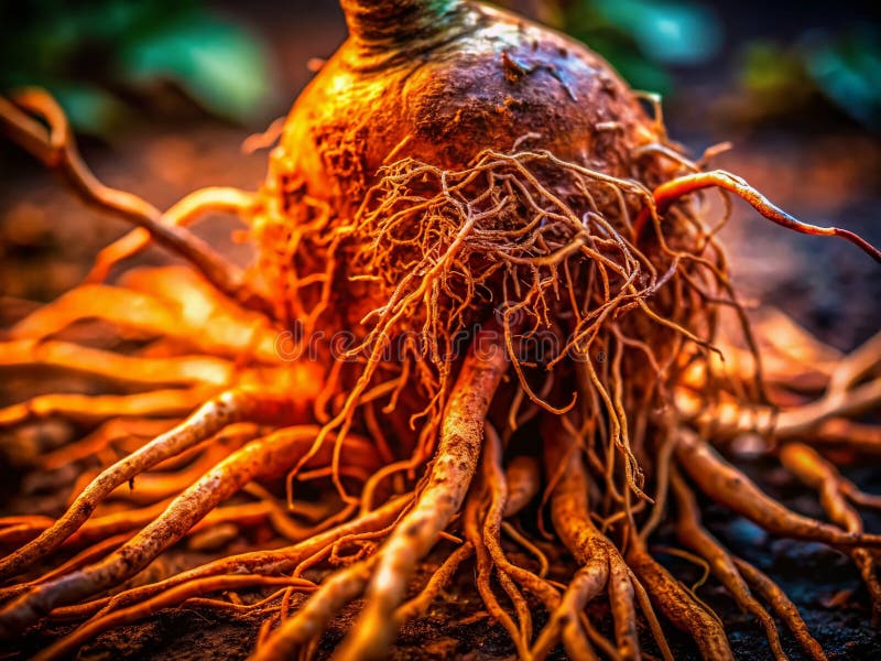 A Closeup Examination of Ipecac Root Exploring the Texture and ...